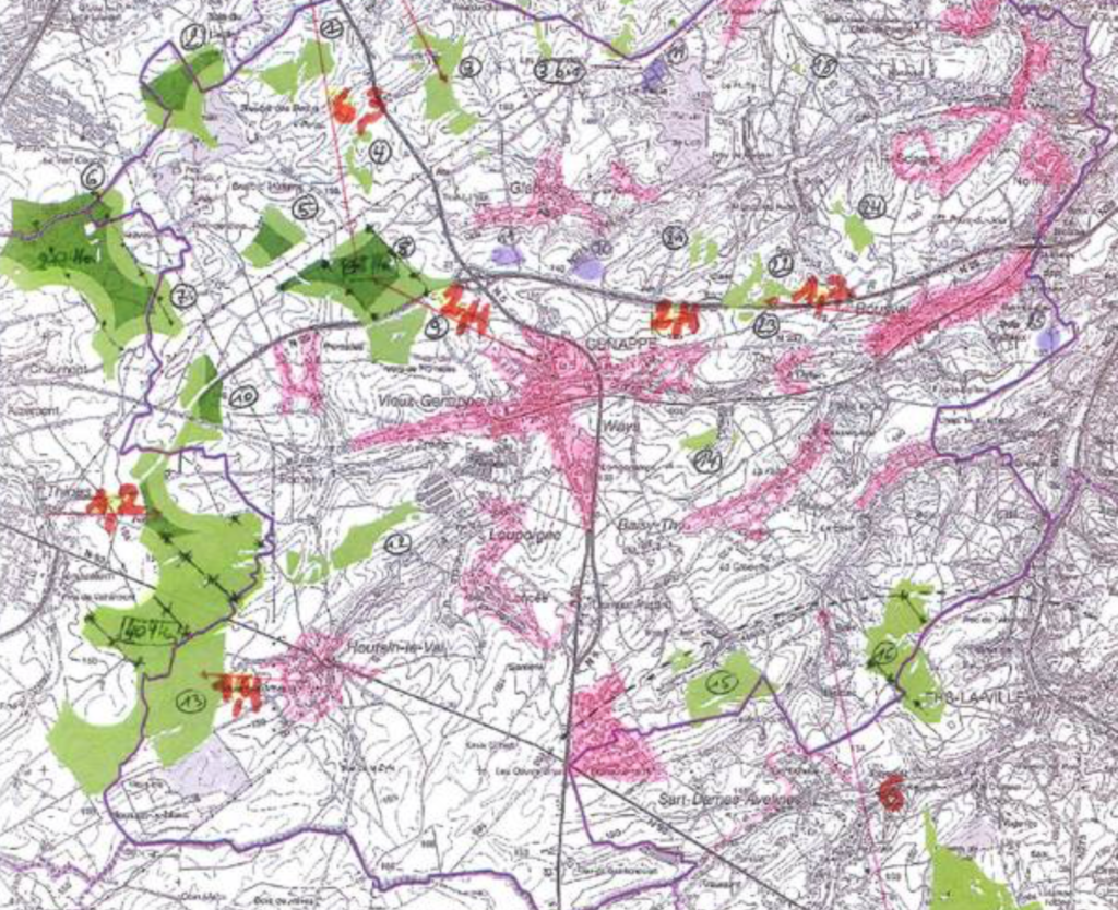 Cartographie locale éolien - Genappe Energies